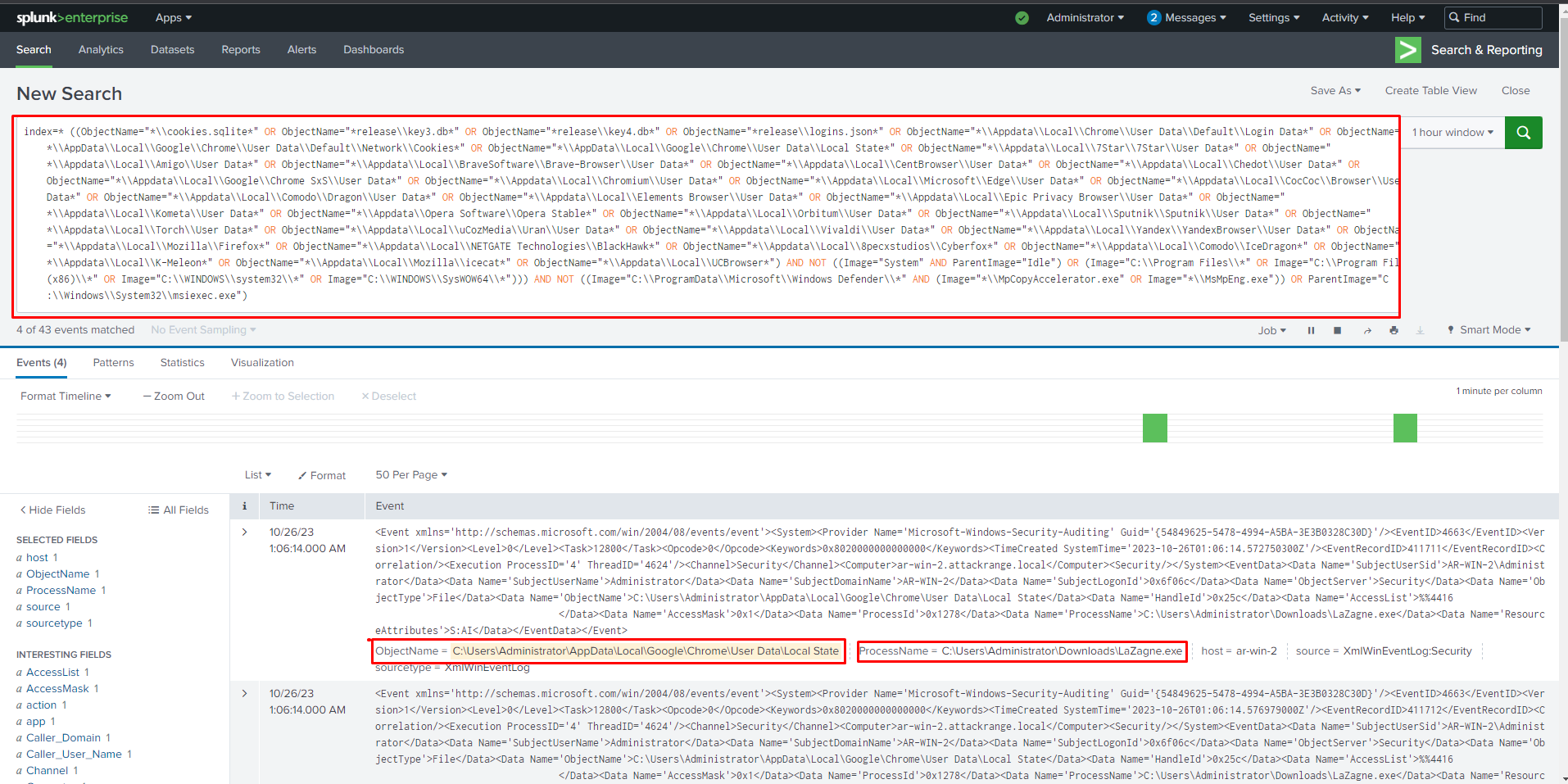 Threat Hunting: Detecting Browser Credential Stealing [T1555.003]